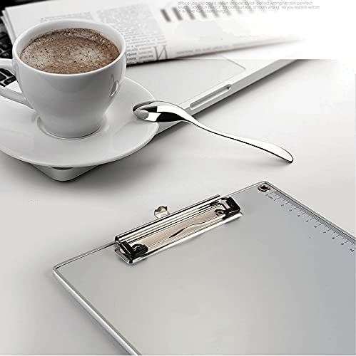 Metal Clipboard Aluminum Look Document Holder Stainless Steel Hangable ...