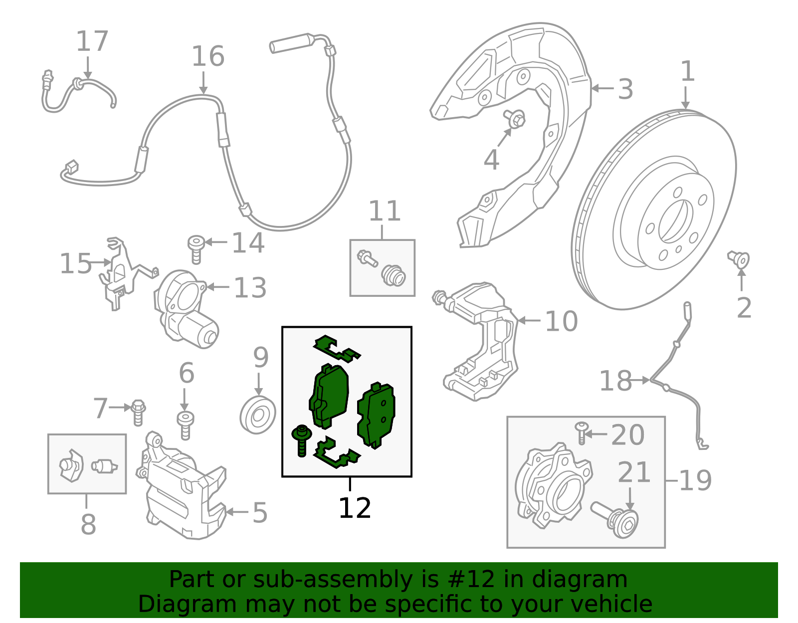 04465WAA04+Genuine+Toyota+PAD+KIT+DISC+BRAKE+04465-WAA04 for sale ...