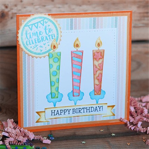 Birthday Candle Metal Cutting Dies Embossing Die Cut Making Stencil ...