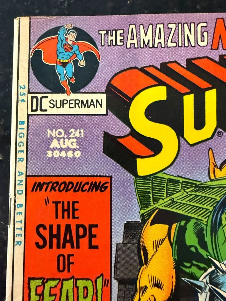 Superman 241 DC Comics Neal Adams Cover Art Curt Swan Wonder Woman 1971 ...