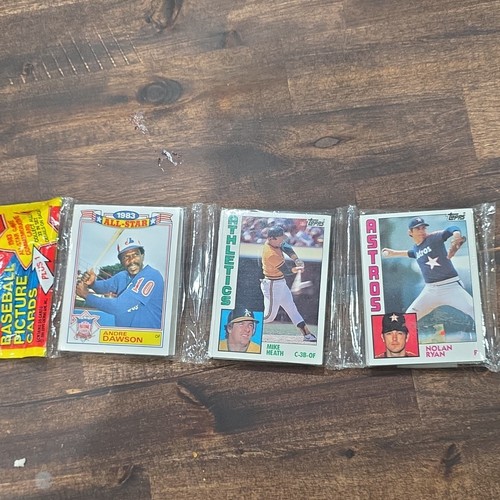 Topps 1983 MLB Baseball Trading Card Lot 54 Cards Pack Wrapper Dawson ...