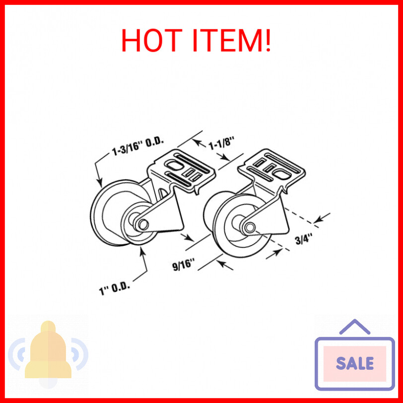 Prime-Line R 7147 1 In., Front Drawer Guide Rollers (Single Pack) | eBay