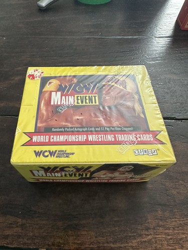 (1) Sealed Box 1995 WCW MAIN EVENT World Championship Wrestling Trading ...