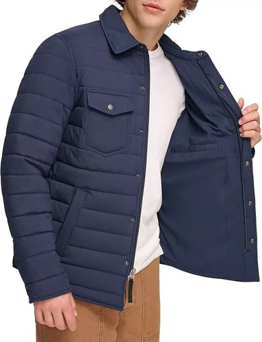 Levi's Quilted Stretch Bomber Shacket | Navy | XX-Large | eBay