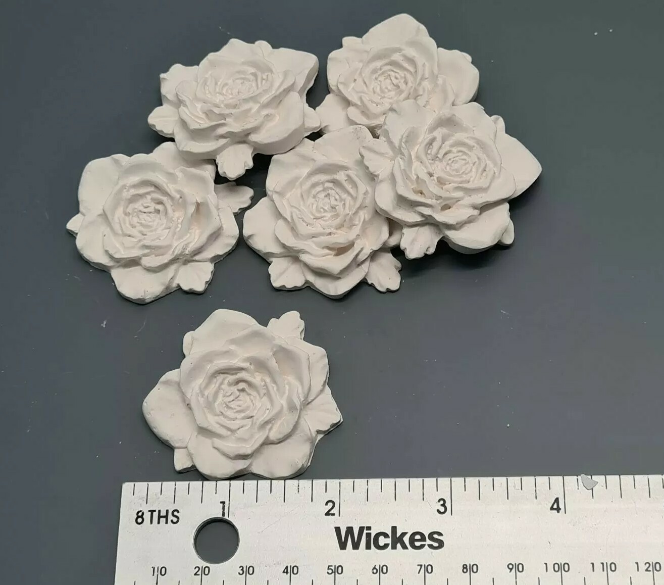12 Pieces, Decorative Plaster Flowers, Home Décor, Ceiling Design, Art ...