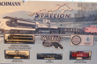 N Scale THE STALLION Complete Freight Train Set Bachmann New in Box ...
