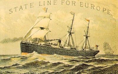 State Line for Europe Oceanic Navigation Research Society Reproduction ...