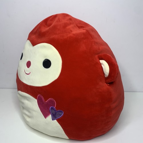 Squishmallow 16” Maxwell Red Monkey Plush Valentine's Love Hard To Find ...