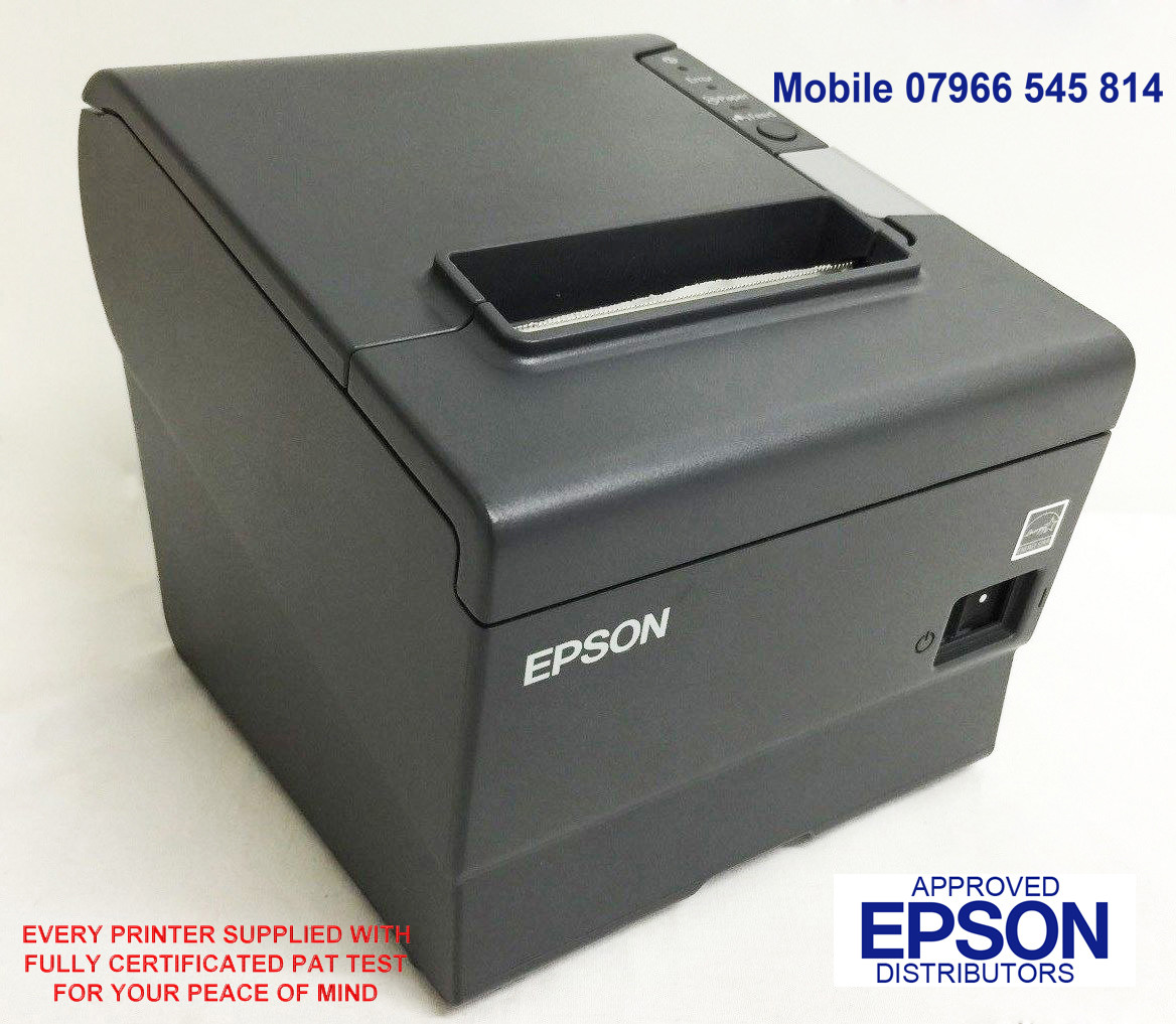 AS-NEW EPSON TM - T88V M244 ETHERNET THERMAL PRINTER + USB + EPSON PSU ...