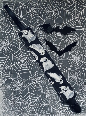 Spooky Ghosts Baby Pacifier Clip Haunt Little Monster Gothic Halloween ...