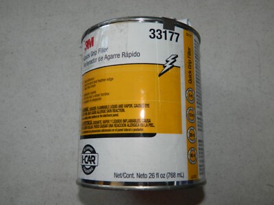(1) 3M 33177 QUICK GRIP FILLER 26 OZ FAST ADHESION TACK FREE WITH CREAM ...