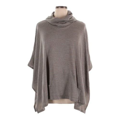 Robert Kitchen Canada Poncho Sweater Size XL NWT Taupe Comfy Stretch ...