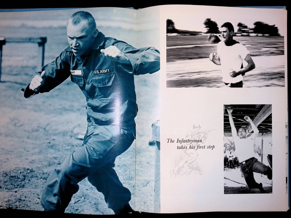 1966 Fort Dix, NJ Basic Combat Training Classbook - Co B 10th Bn. 2nd ...