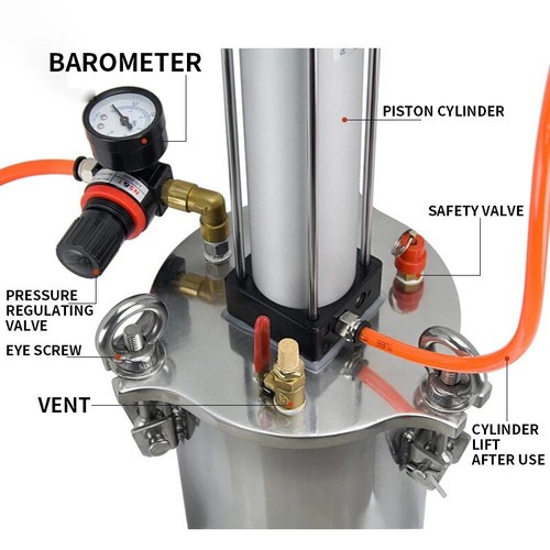 1PC Stainless Steel Cylinder Piston Pressure Bucket Piston Pressure ...