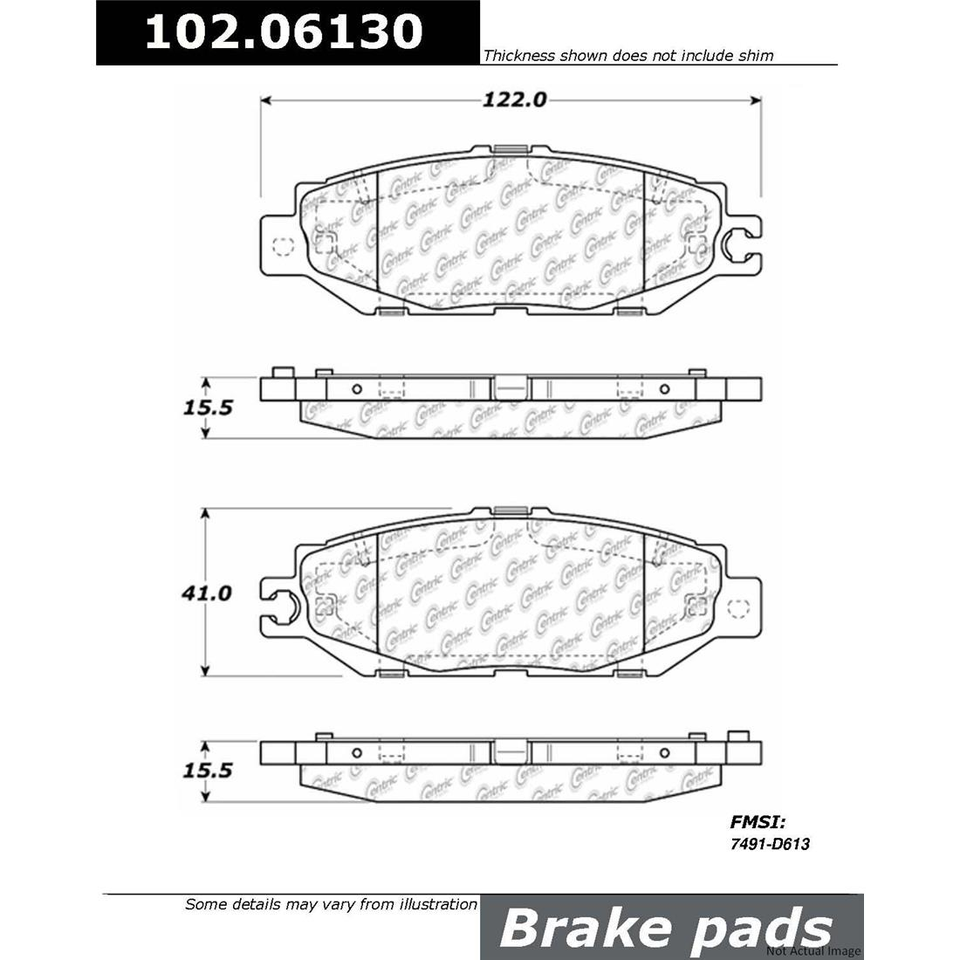 C-Tek 2x Front Rear Disc Brake Pad Set for Lexus LS400 1995 1996 1997 ...