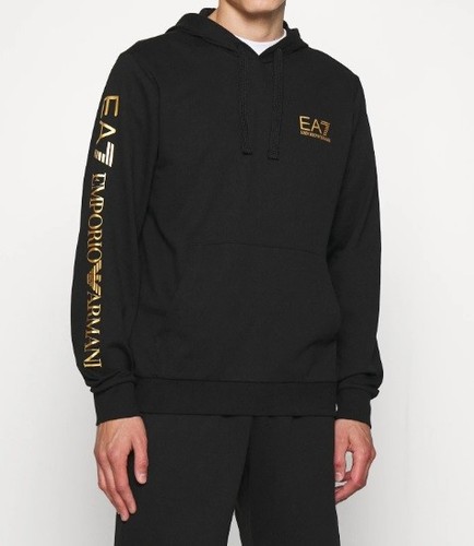 Emporio Armani EA7 Gold Train Logo Hoodie | eBay UK