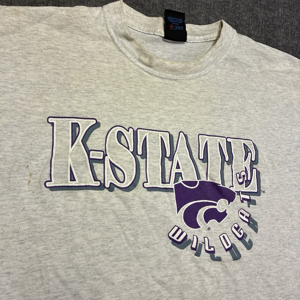 VTG Kansas State Wildcats Shirt Men 2XL Soffe Tag Thrashed Distressed ...