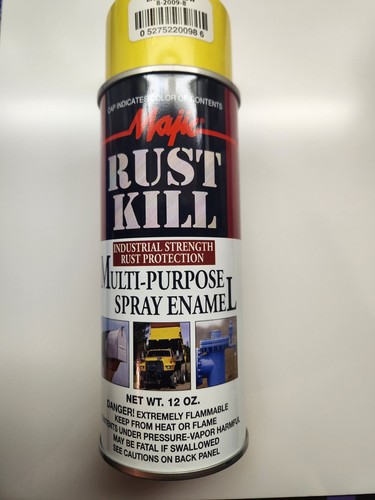 Majic Rust Kill 8-2009-8 Diamond Hard 11 oz Can Gloss Yellow Spray ...