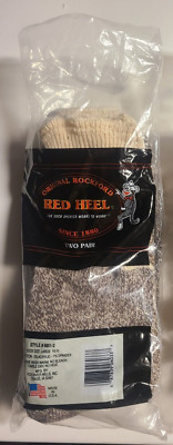 Original Rockford Red Heel Socks, Sz.Lg, 1 pair new, 1 pair has defect ...