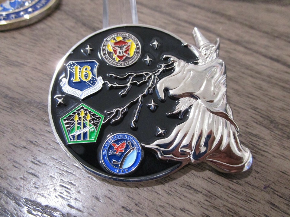 CYBERCOM USN USAF Army NSA SIGINT Cyber Wizard Challenge Coin | eBay