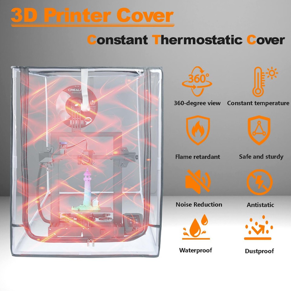 3D Printer Enclosure for Creality Ender Highly Transparent Waterproof ...