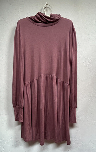 Peruvian Connection Nicole Turtleneck Tunic Dress Long Sleeve Brown ...
