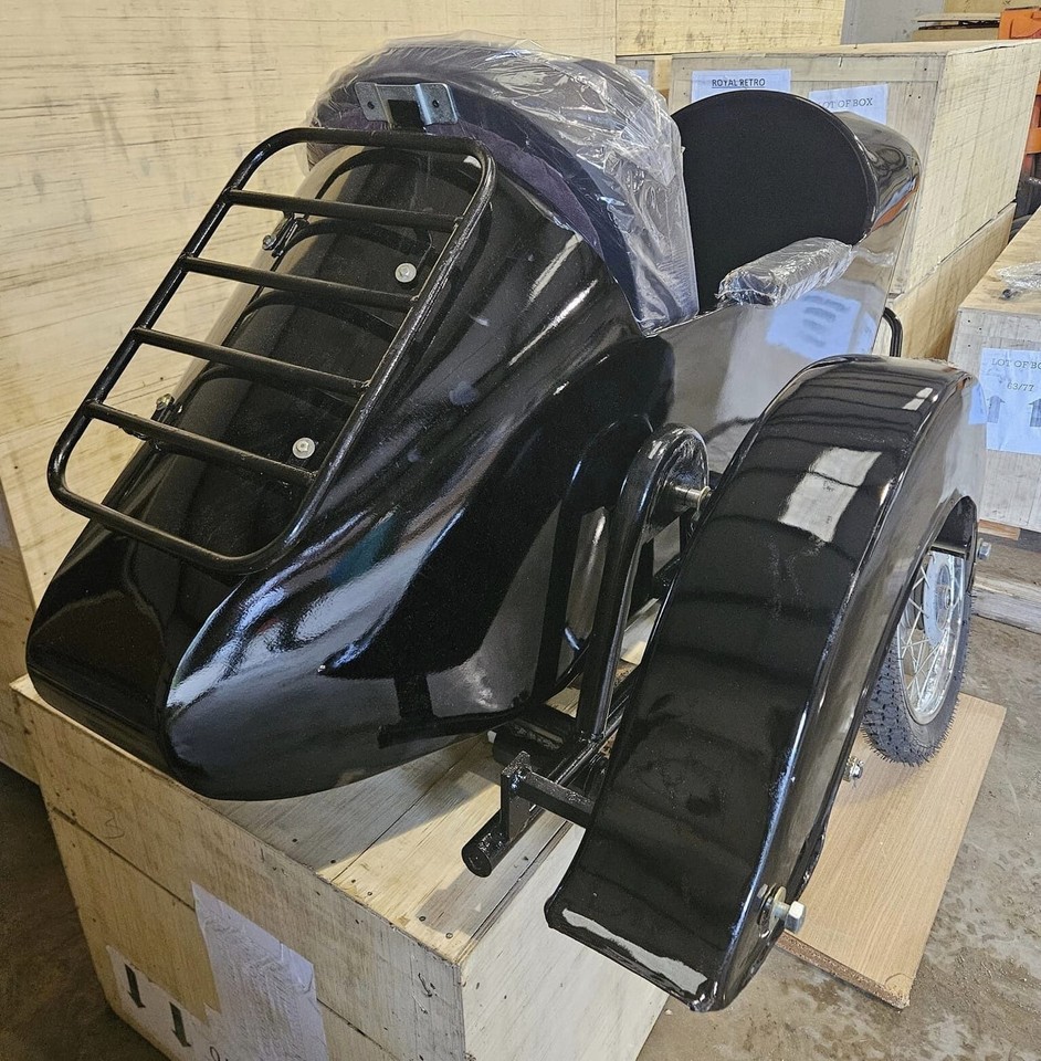 Motorcycle Sidecar + Universal Mounting Kit, fits Harley, Honda, Indian ...