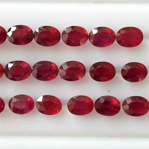 Wholesale Lot 4x3mm Oval Facet Natural Mozambique Ruby Loose Calibrated Gemstone | eBay