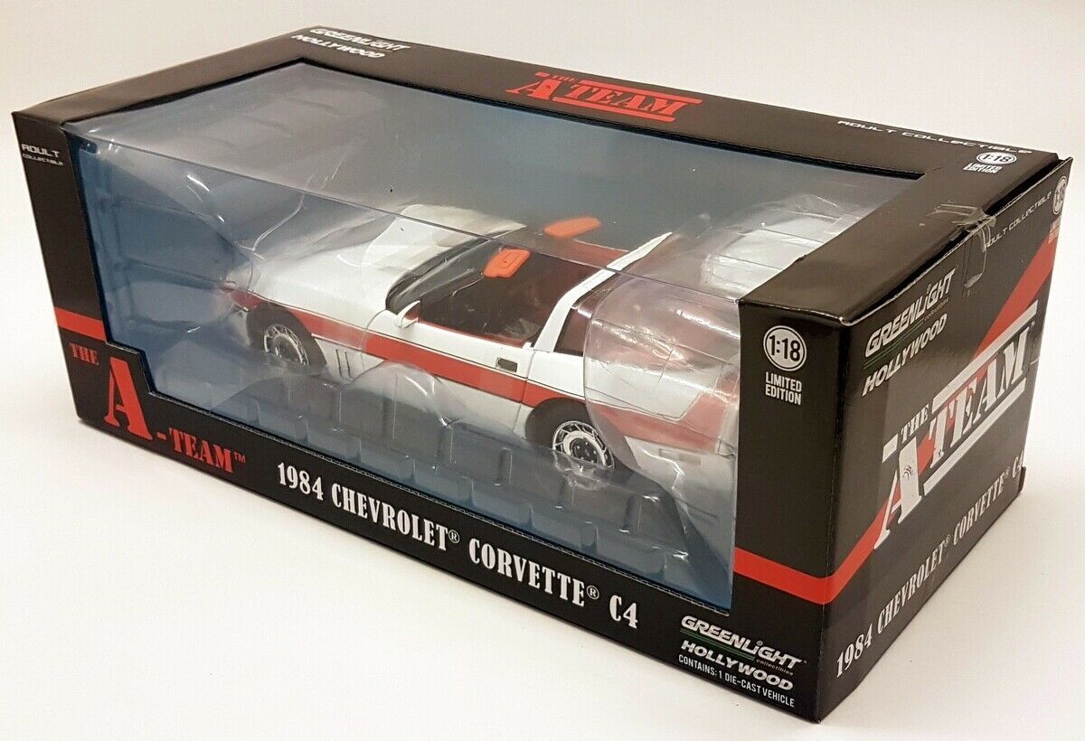 Greenlight Gl13532 1/18 1984 Chevrolet Corvette C4 Faceman The a Team ...