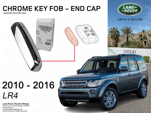 Land Rover LR4 Genuine Factory OEM Chrome Key Fob End Cap LR4-LR050788 ...