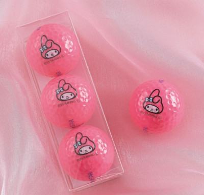 kasco Sanrio my melody Golf Balls 3 Balls (1 sleeve) dimple 392 | eBay ...