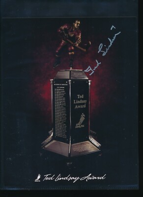 Ted Lindsay Award Photo 8x10 Silver Marker Signed Autograph (UU109 ...