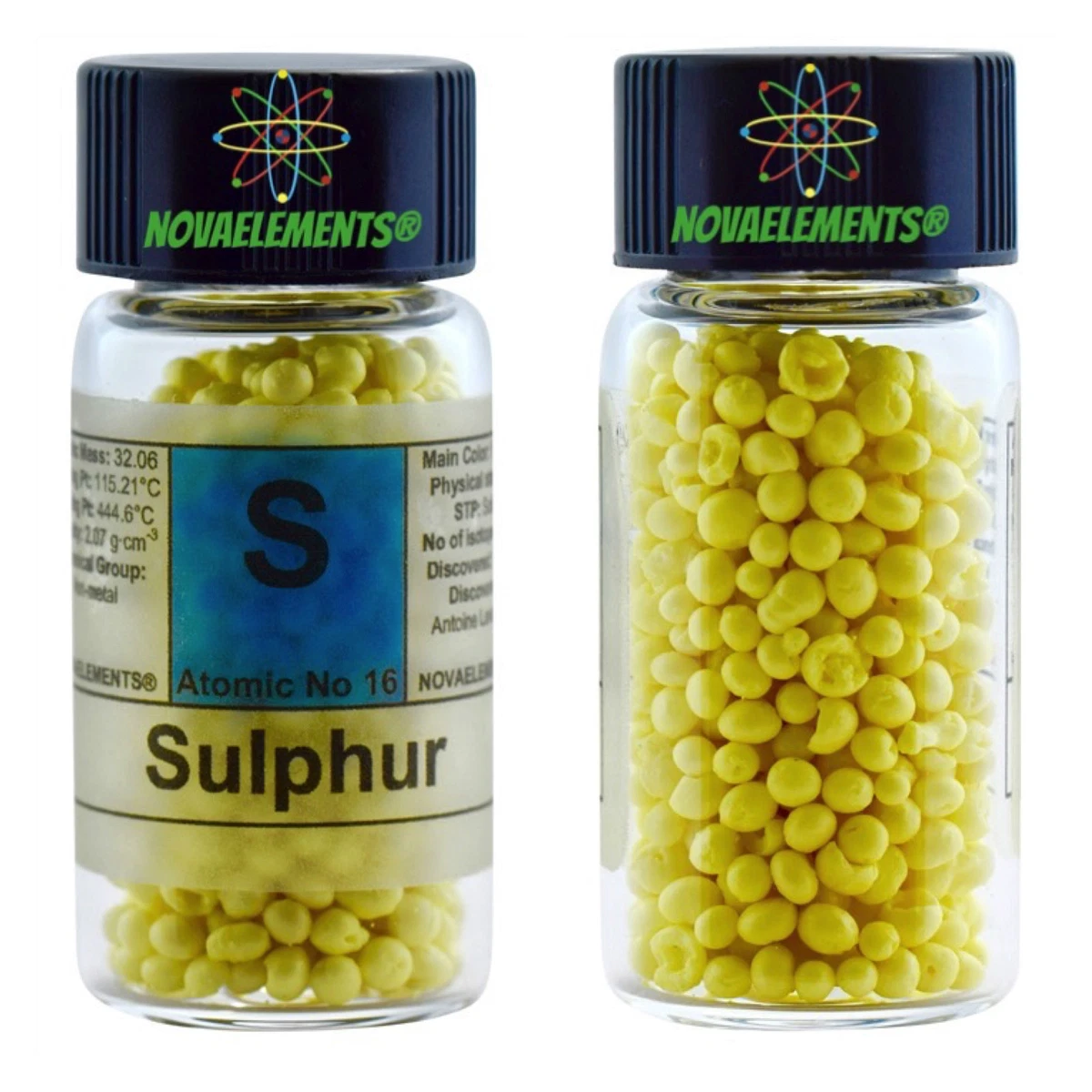 Sulfur Sulphur Pellets In Our New Stand Tall Glass Vials, 53% OFF