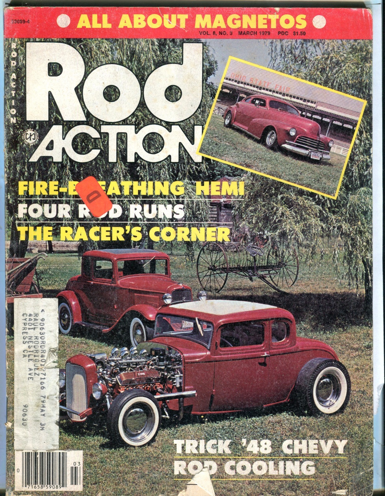 Rod Action Magazine March 1979 '48 Chevy Rod Cooling VG w/ML ...
