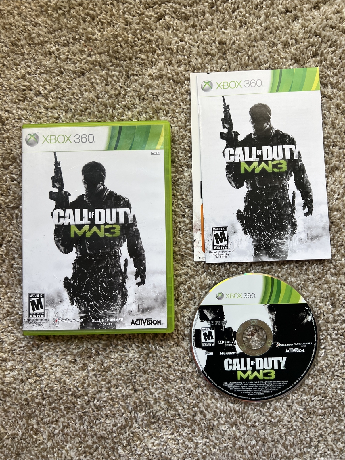 Call of Duty: Modern Warfare 3 MW3 (Xbox 360, 2011) CIB Complete TESTED ...