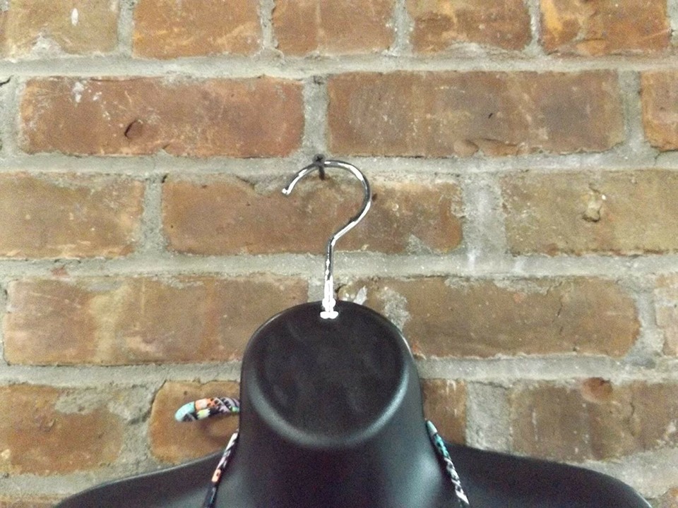 Female Body Form black plastic torso mannequin store clothing display ...