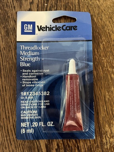 GM DEALER THREADLOCKER medium blue OEM # 12345382 | eBay