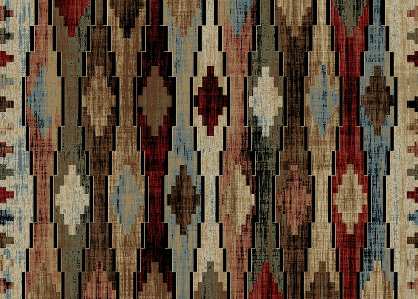 Southwestern Tribal Lodge Cabin Area Rug **FREE SHIPPING** | eBay