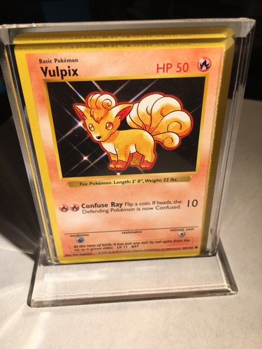 Vulpix (68/102) Vintage Pokemon TCG Base Set Card Shadowless Rare ...