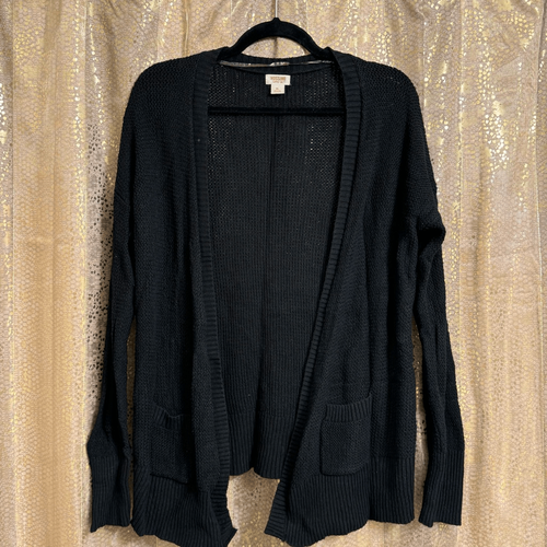 Mossimo Supply Co. Black Knit Open Cardigan Sweater XL | eBay