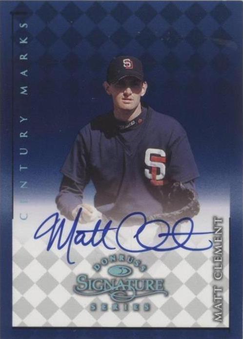 1998 Donruss Signature Series - Autographs Matt Clement Century Marks ...