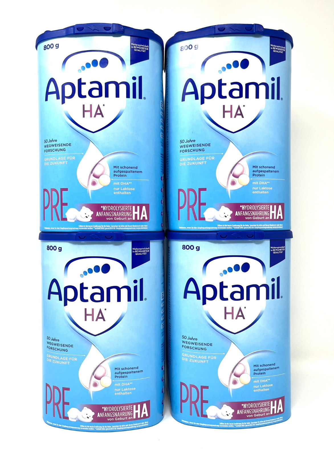 Milupa Aptamil HA Pre ( 4 x 800g ) von Geburt an 4056631000472 | eBay