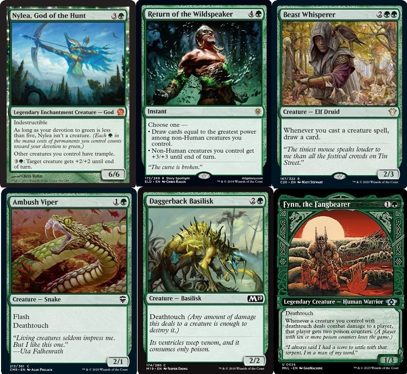 Poisoned Deathtouch-100 Card Magic the Gathering Commander Deck-Fynn ...