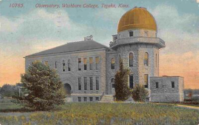 Observatory Washburn College Topeka Kansas 1919 postcard | eBay