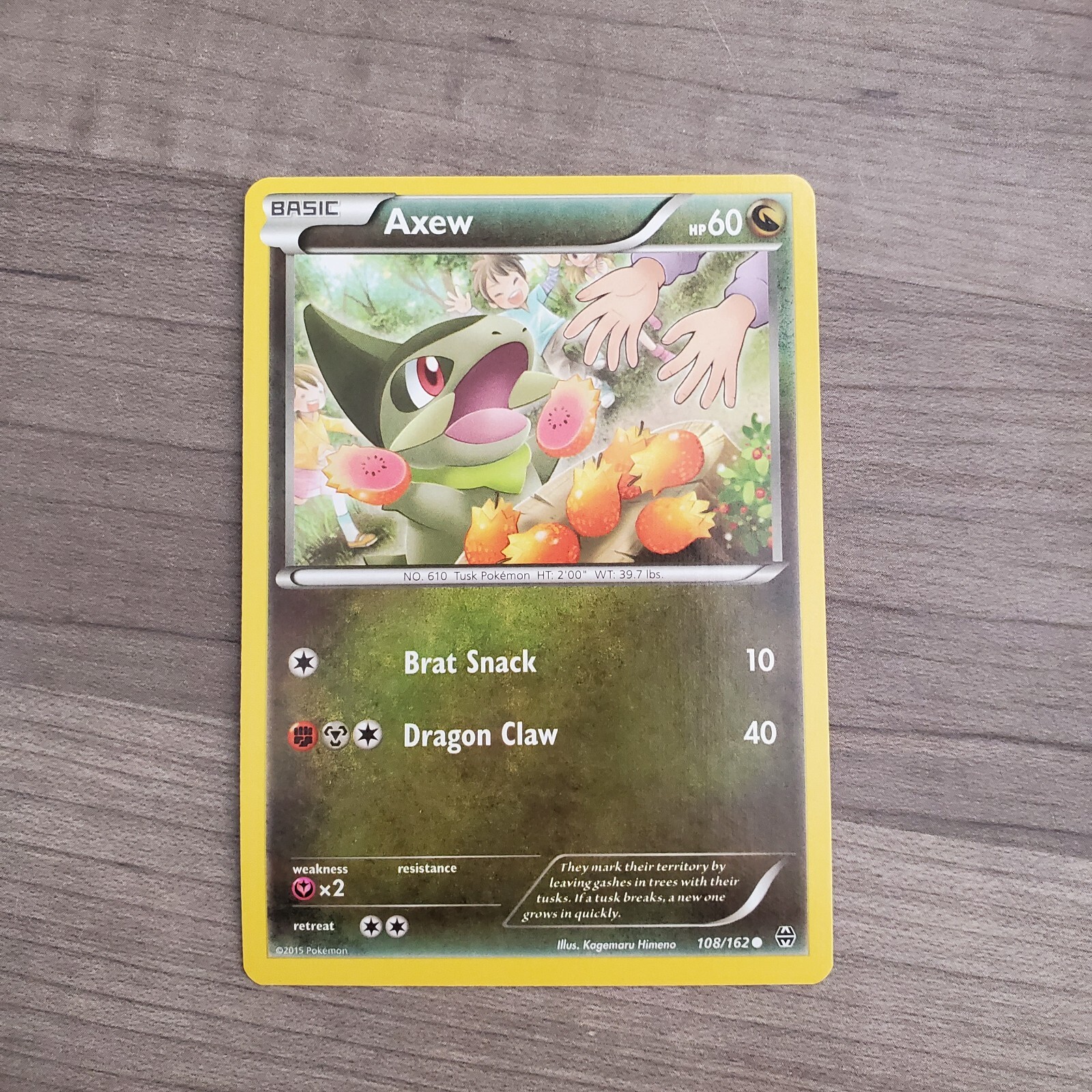 Axew 108/162 - BREAKthrough - Common - Pokemon Card TCG | eBay