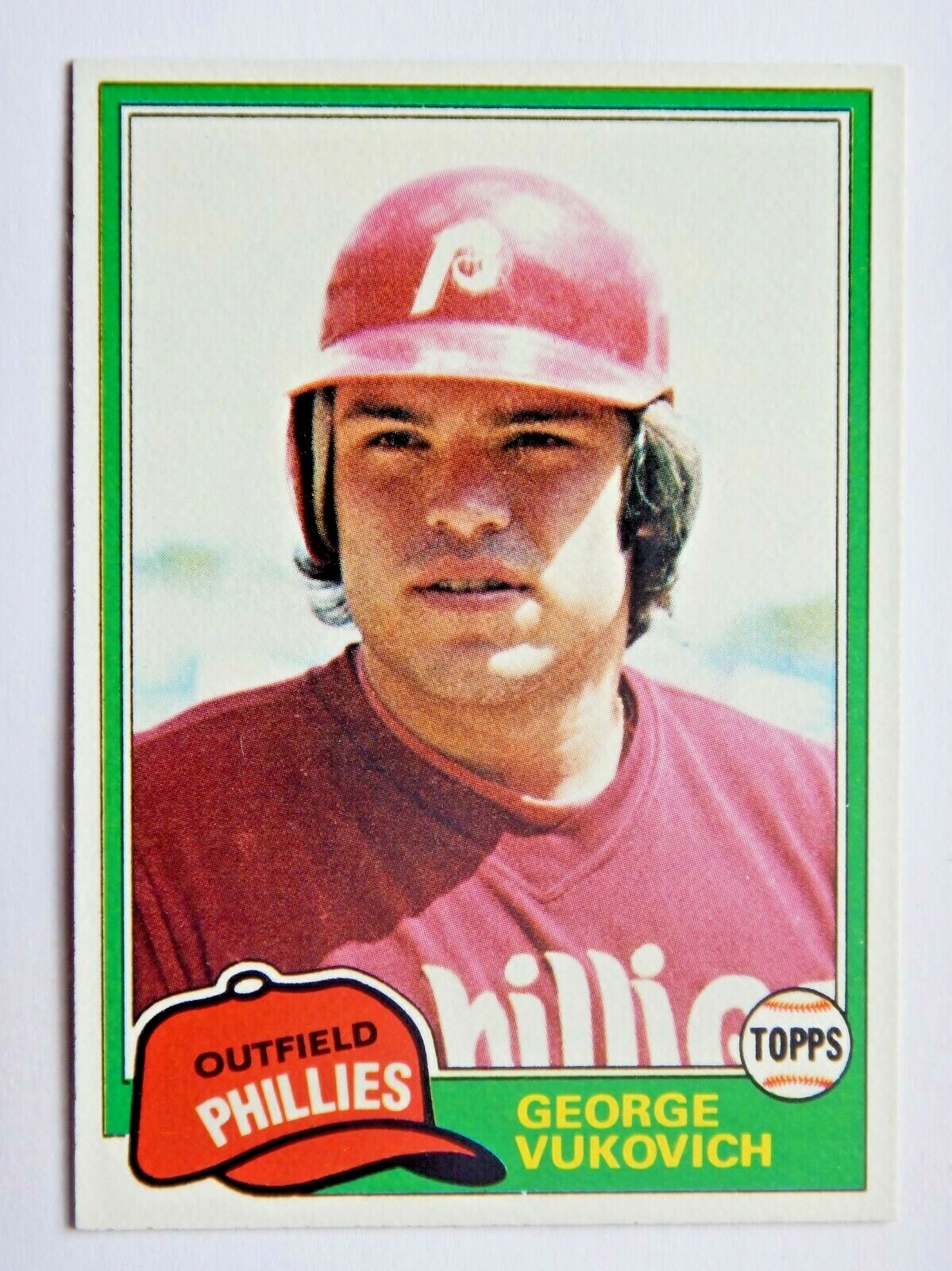 George Vukovich #598 Topps 1981 Baseball Card (Philadelphia Phillies ...
