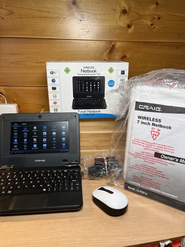 Craig Wireless 7 Inch Netbook Android 4.0 Full Keyboard WiFi Camera E ...