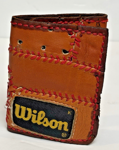 Re-Purposed Vintage Wilson Baseball Glove Wallet Handmade Leather ...