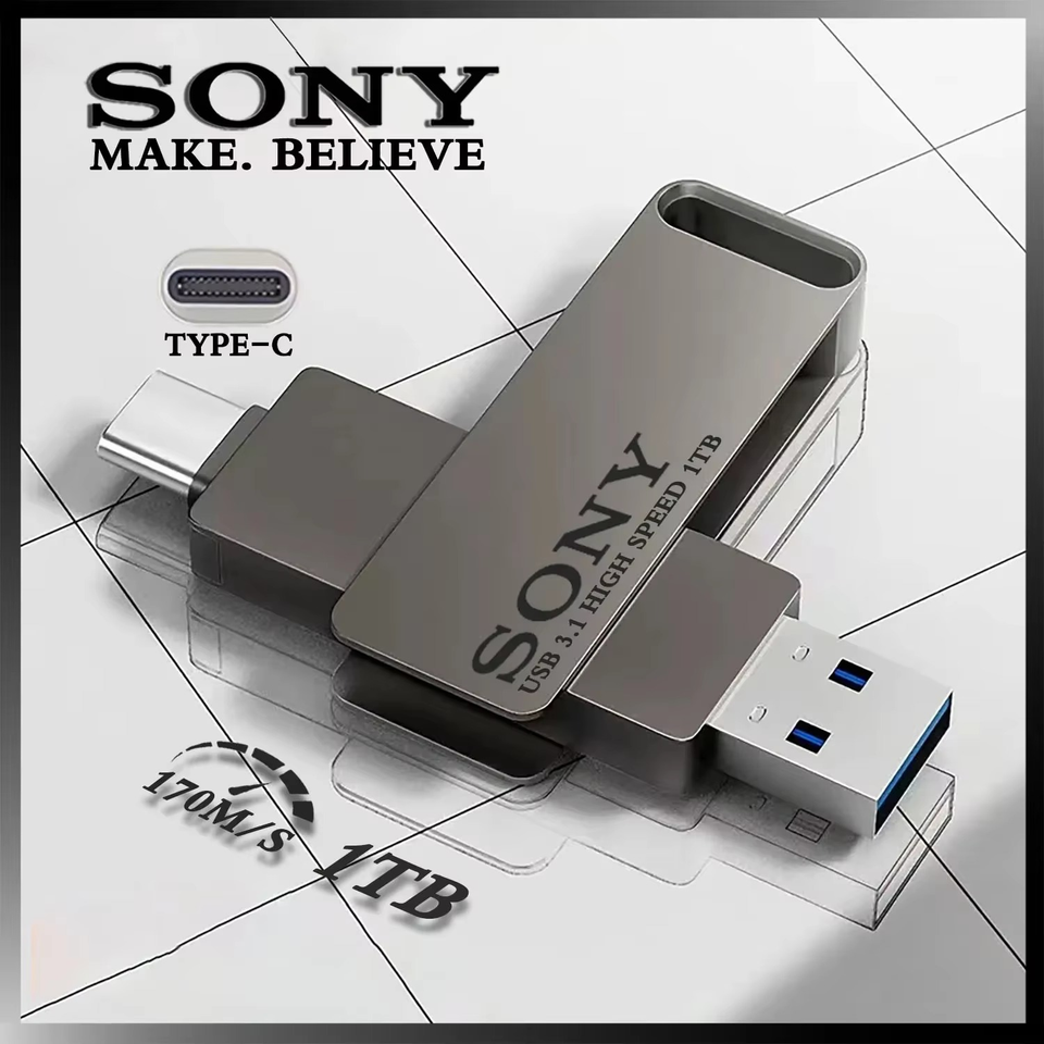 2TB Sony USB Flash Drive High Speed Type C PenDrive 1TB 512GB 256GB ...