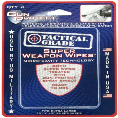 Gun Protect Tactical Wipe, Two Wipes treated with Spray Shield | eBay